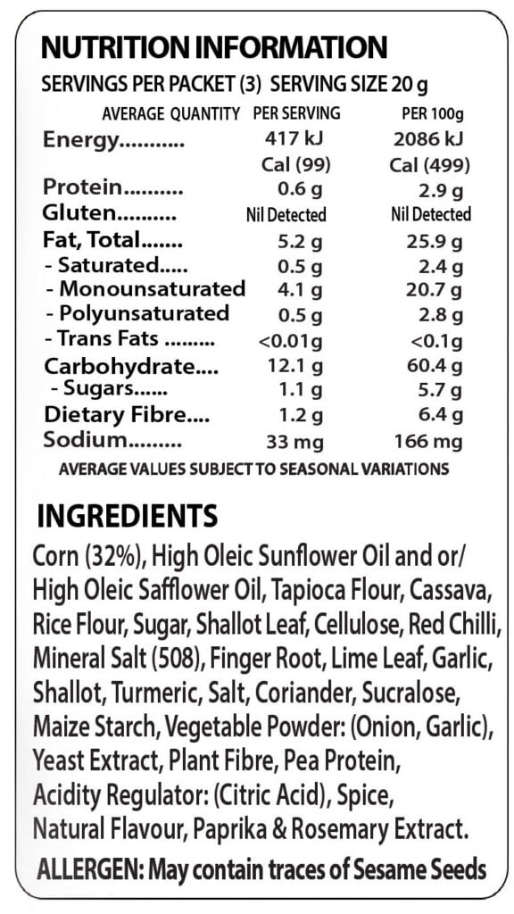 Vege Chips Fusions - Asian Corn Crisps 60g - Vege Chips | Gluten Free ...